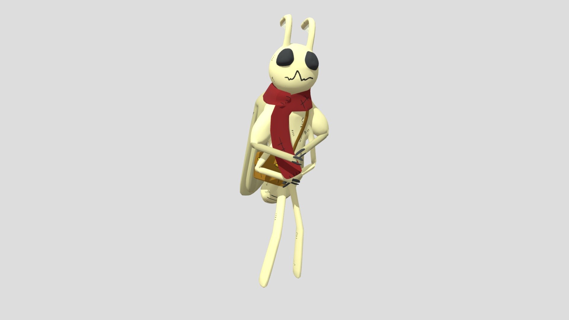 Depressed Moth Character - Download Free 3D model by CrimsonJBK ...