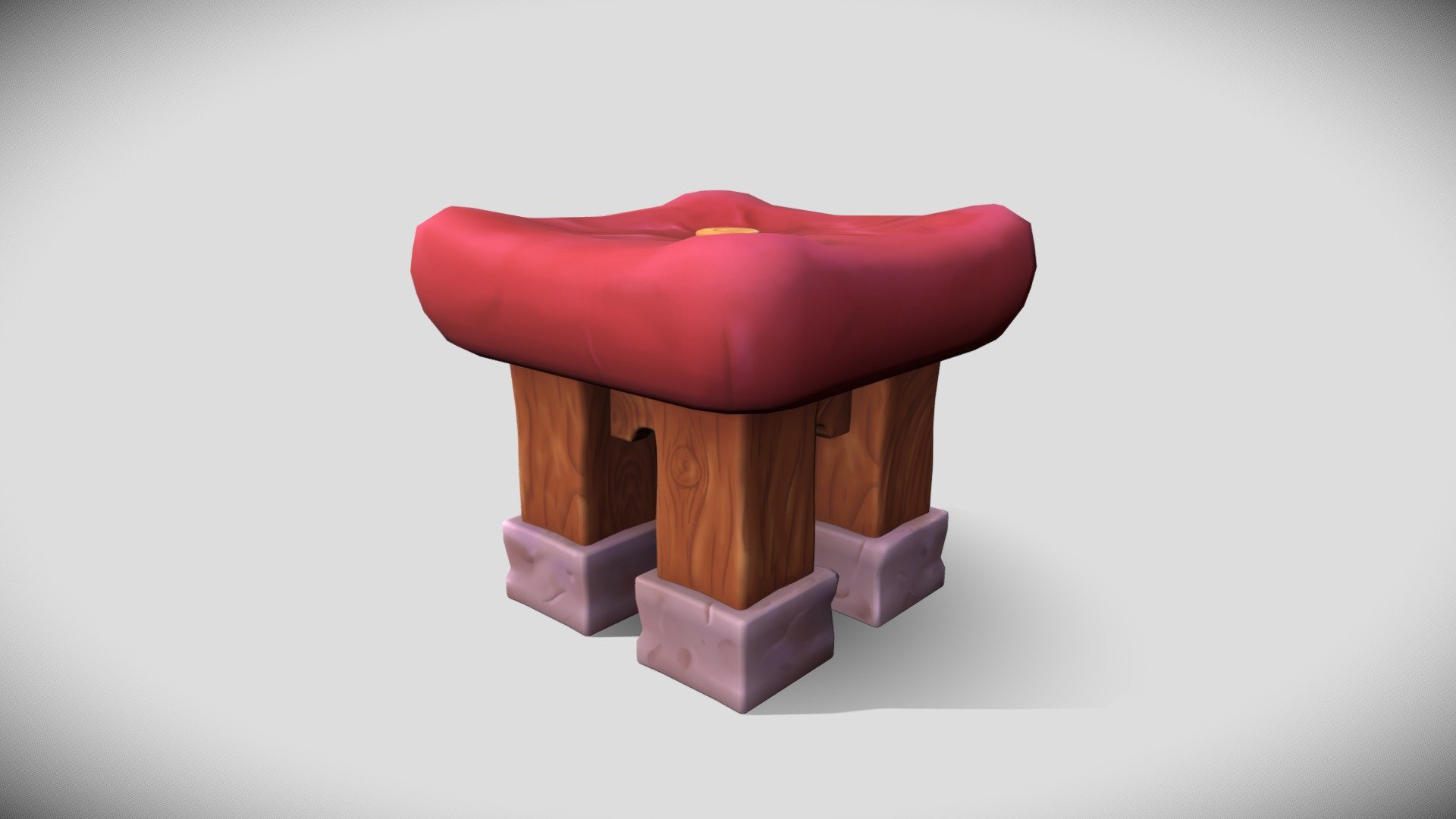 Stylised stool - 3D model by Teganroxburgh [880deb7] - Sketchfab