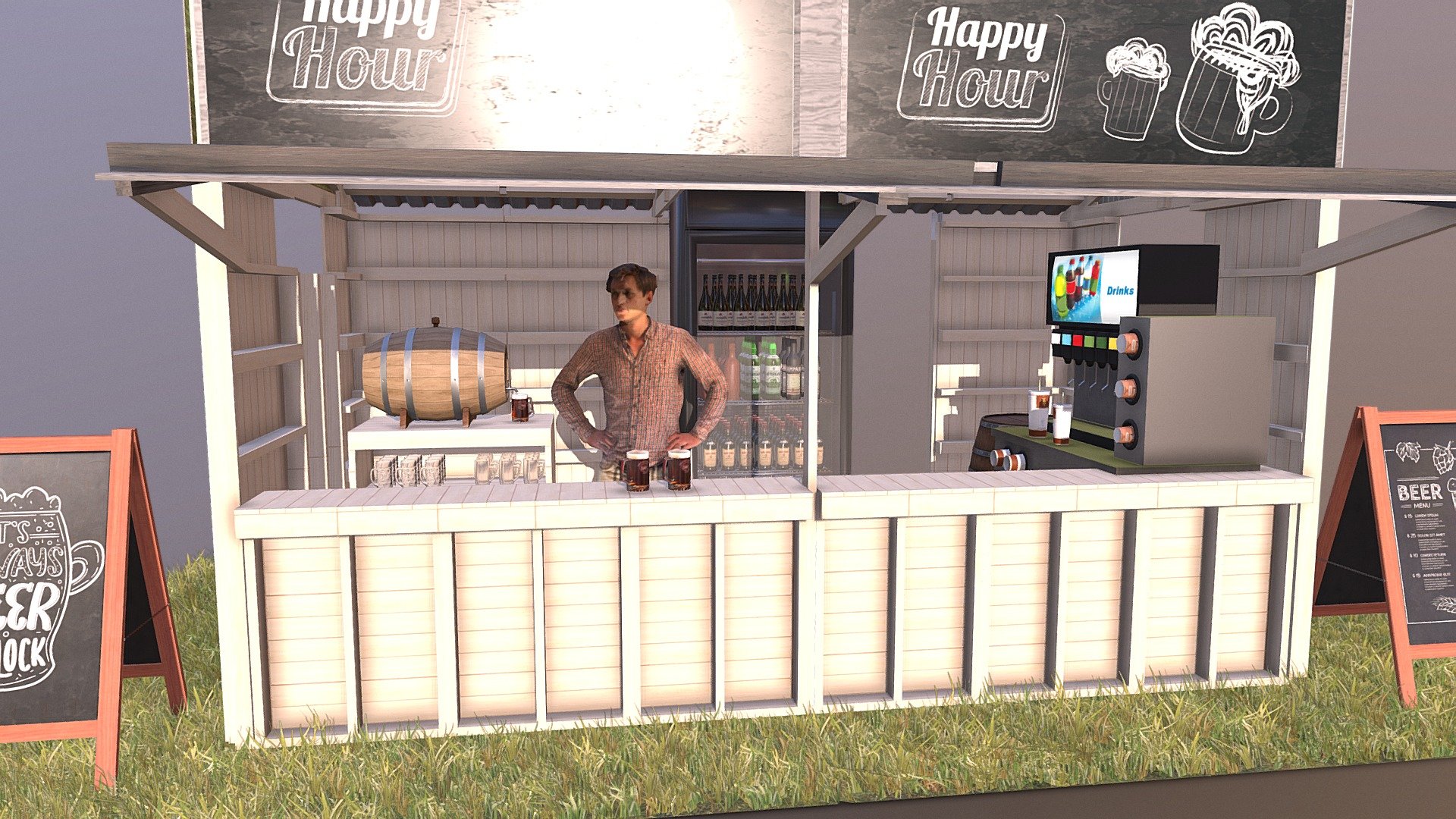 Canberra foodcorner Craft Beer - 3D model by Pop Up Pallets ...