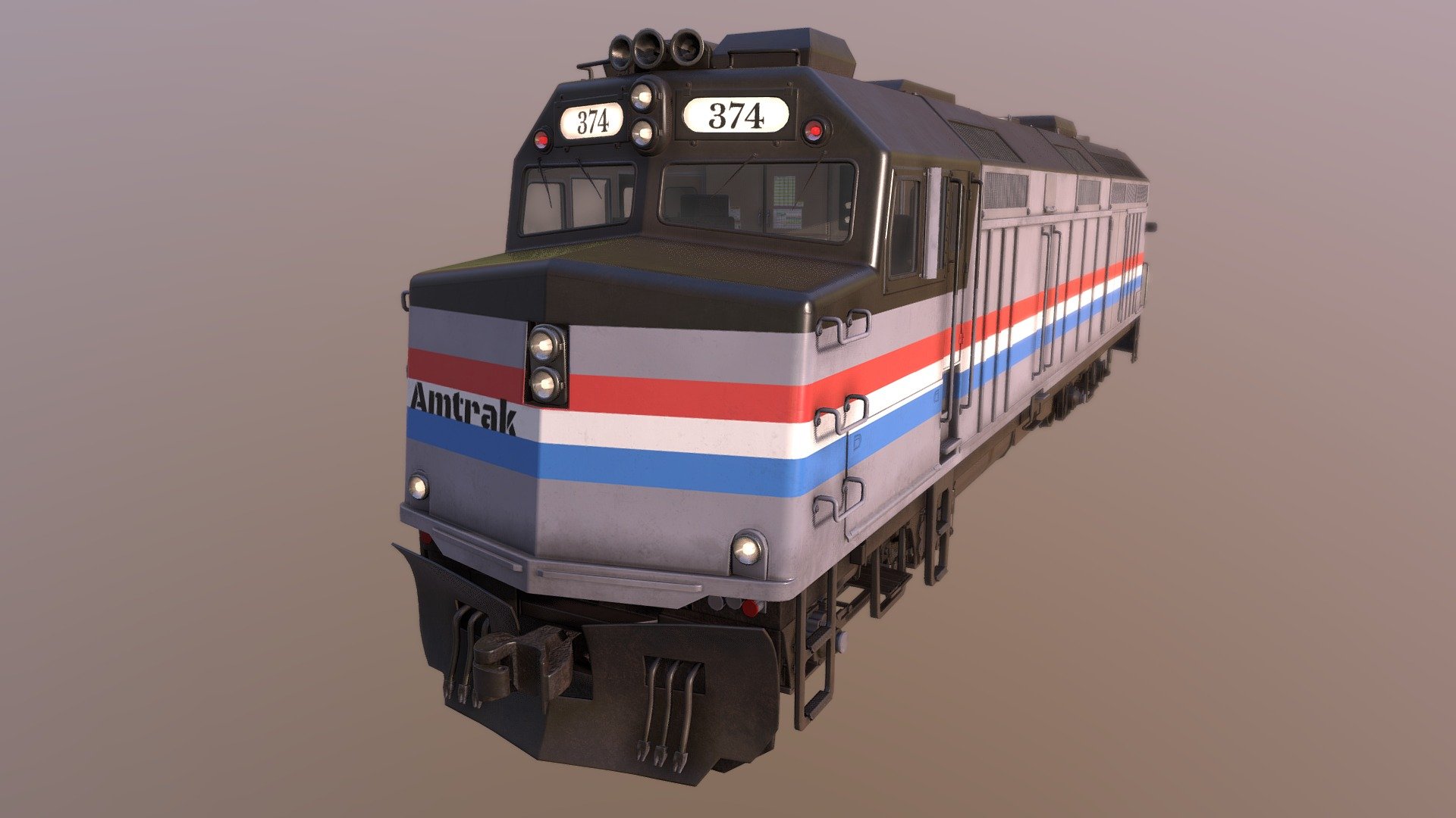 Realistic Train HQ - 3D model by PADDINGSONS Outsourcing (@Paddingsons ...
