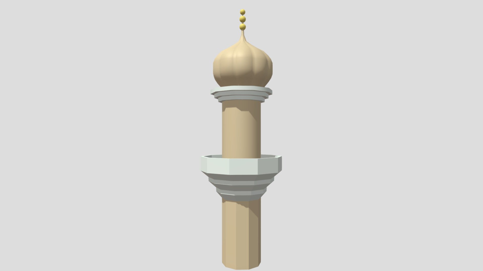 Onion Dome Tower - Download Free 3D model by cmemento [881430f] - Sketchfab