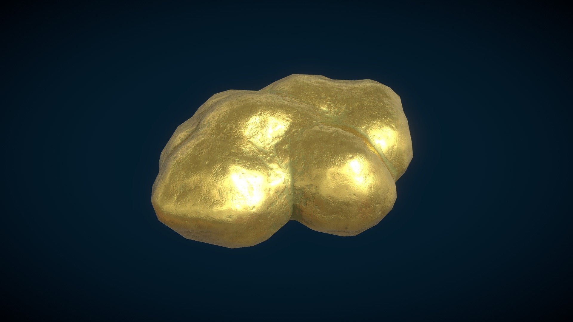Golden Nugget - Download Free 3D model by emelyarules [8815f9c] - Sketchfab