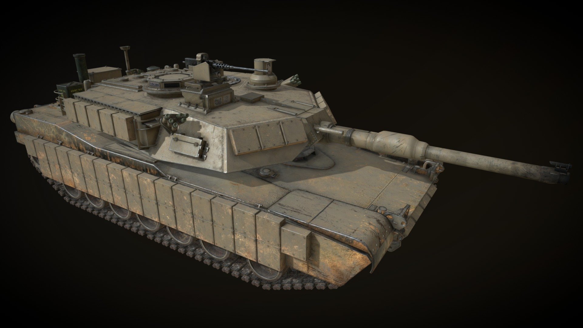 Abrams Tank - 3D model by looky0213 [88166a9] - Sketchfab