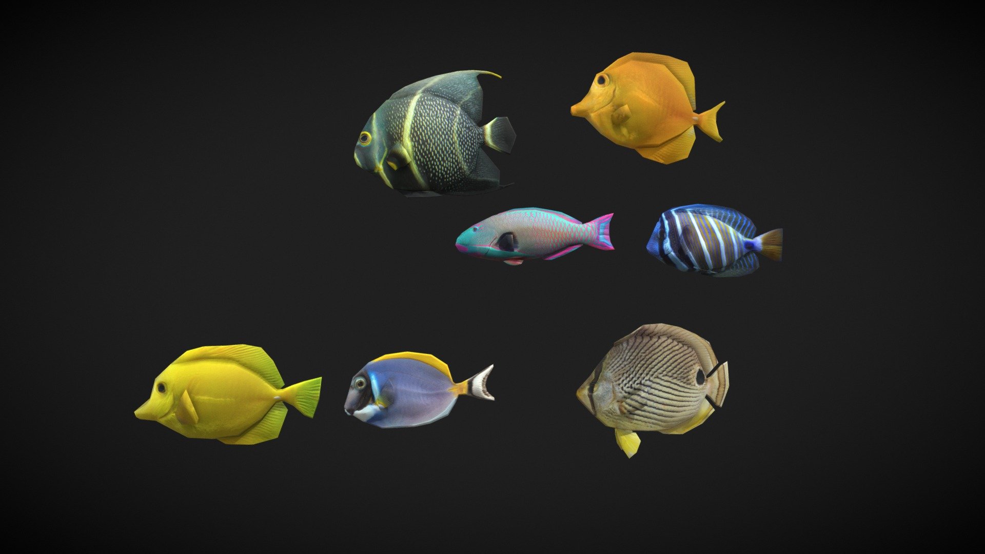 Low Poly Fish - 3D model by Lundi CG Art (@DeonCoke) [881b692] - Sketchfab