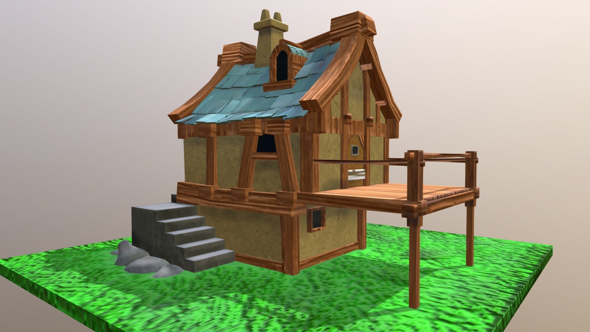 Environment: house in forest - Download Free 3D model by turar_abishev ...