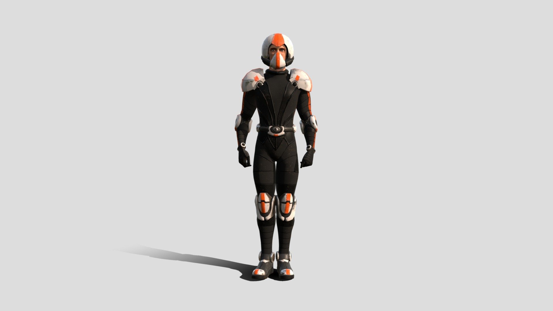 Male 05 Pilot Black Animation - 3D model by Los Bionicos Animation Studio (@losbionicos ...