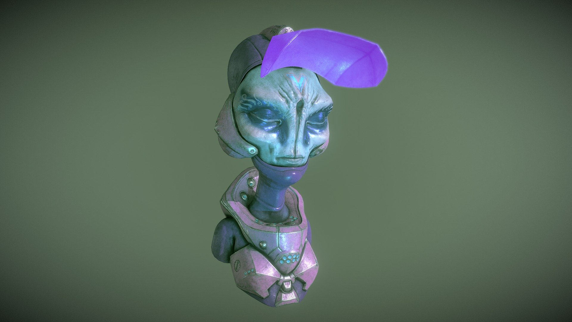 alien pink - 3D model by amaury.scheen [881e8f7] - Sketchfab