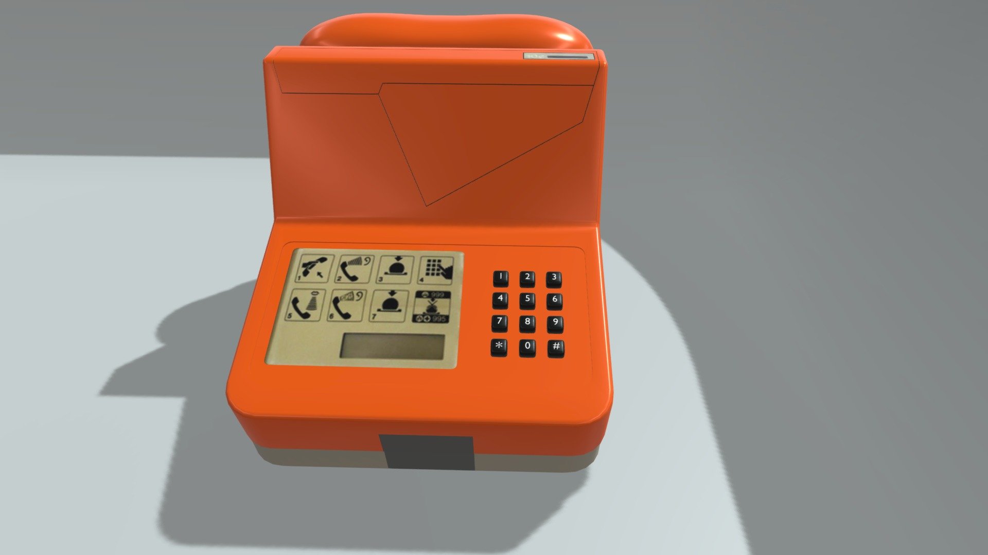 Vintage/Old Orange Telephone (Singapore) - 3D model by InoXtiC [88226b1 ...