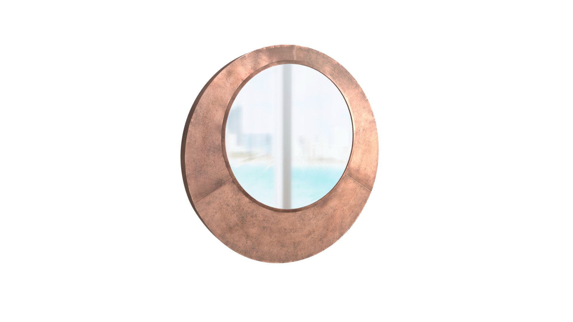 Roderick Mirror Copper A12236 Buy Royalty Free 3d Model By Zuo