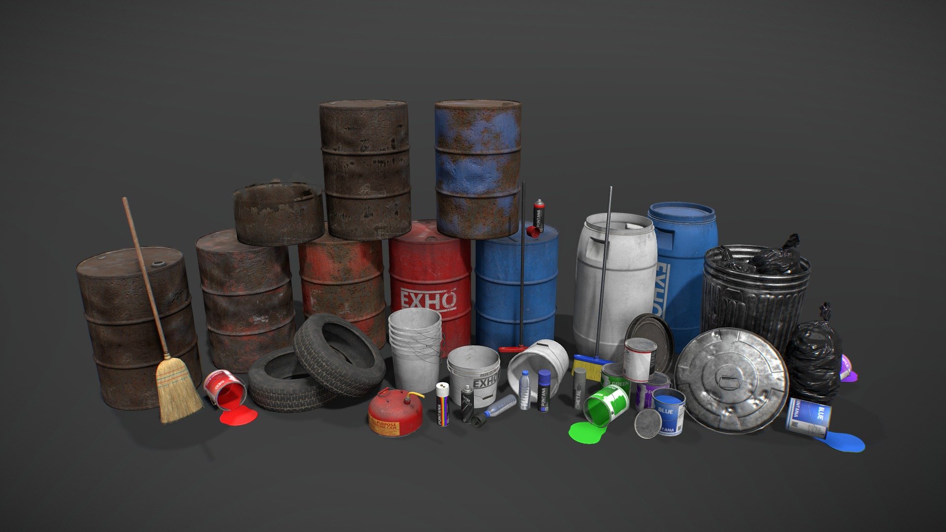 Varied Props A - Buy Royalty Free 3D model by BotondBencsik (@bosch00 ...
