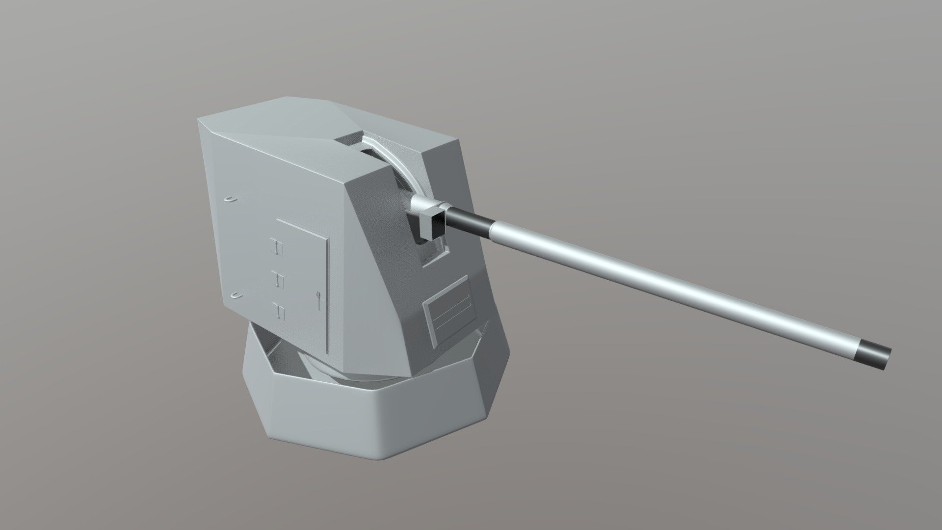 US Mk45 Mod4 5" Deck Gun - 3D model by Pippa (@Planetrix23) [882426a ...