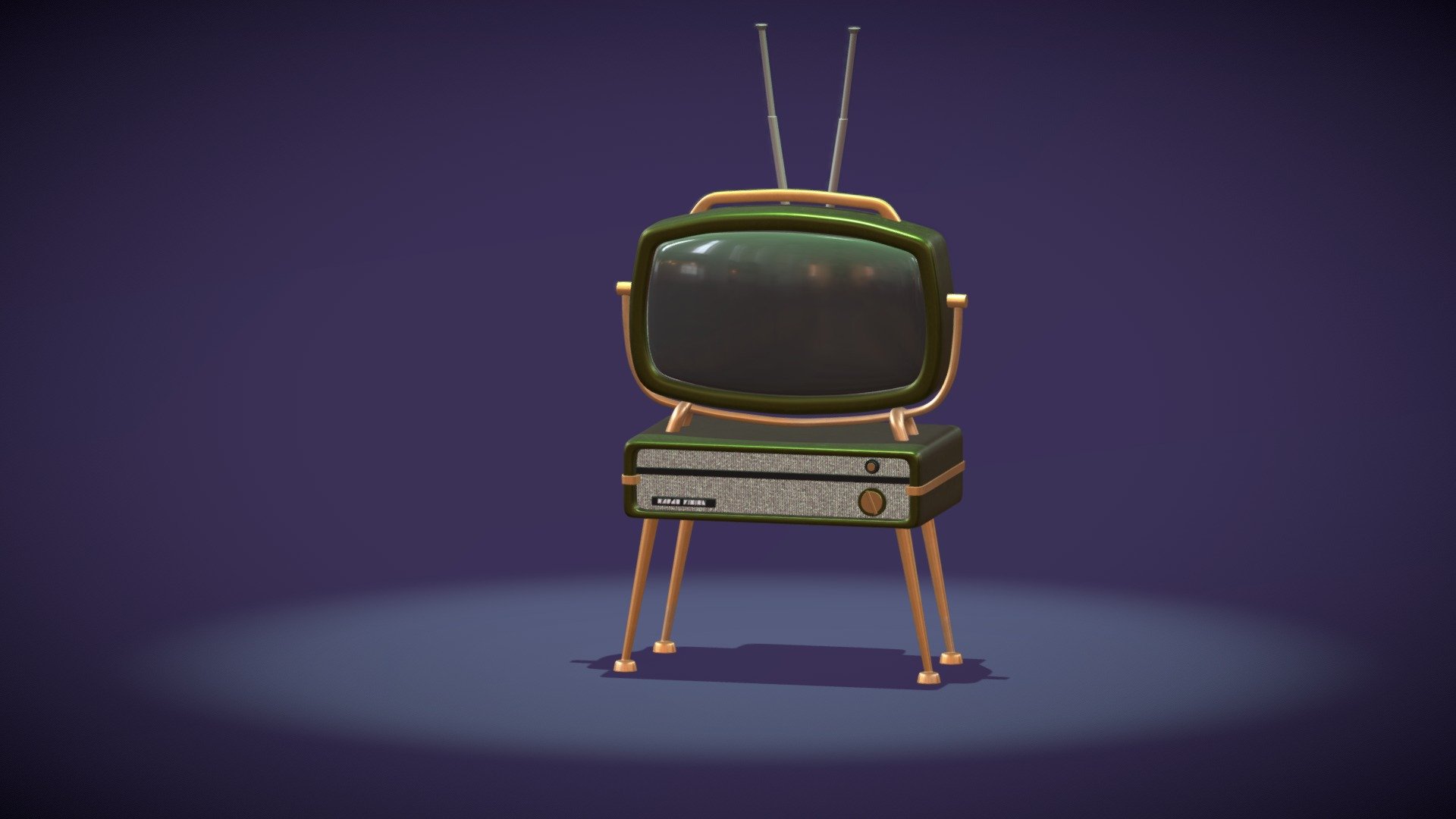Retro TV - Download Free 3D model by thatmatadore [8824397] - Sketchfab
