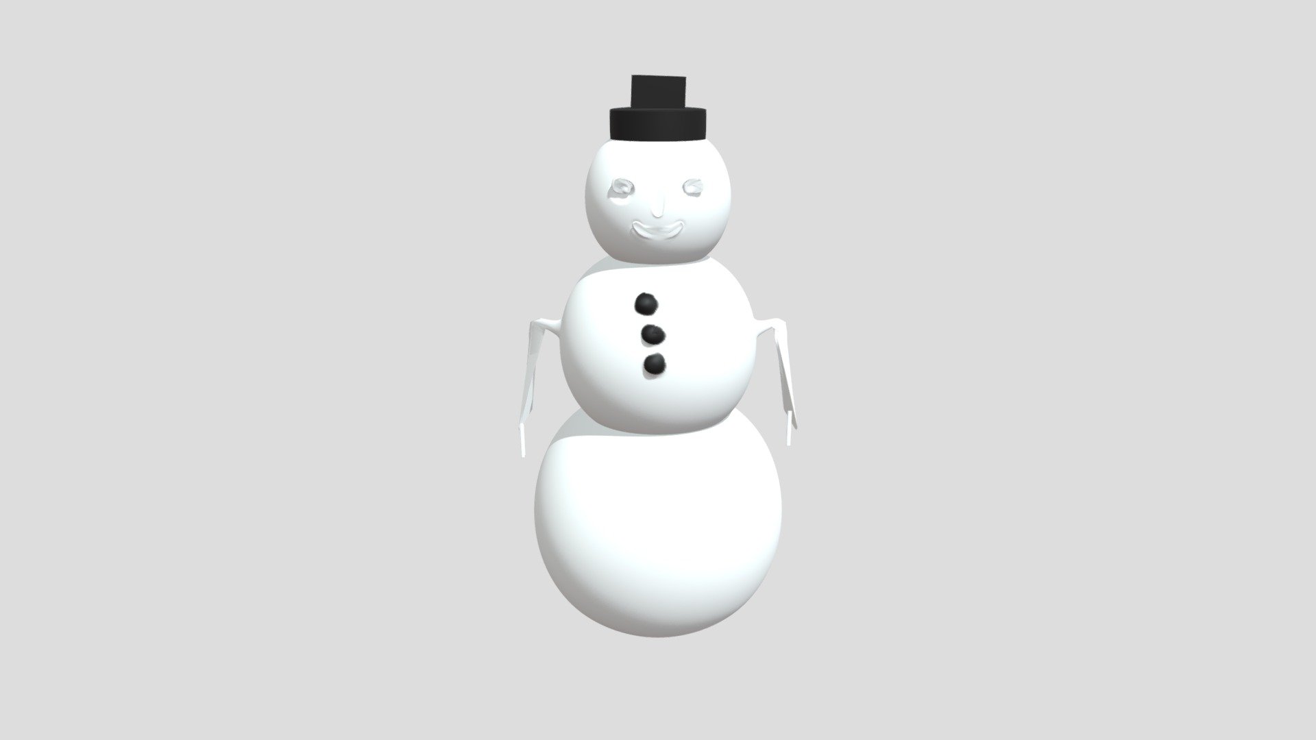 Snowman - 3D model by lailawasserman [88257ca] - Sketchfab
