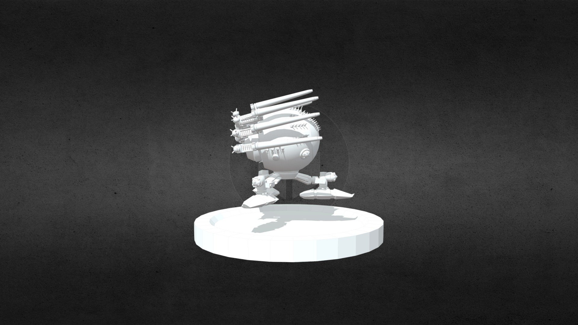 Heavy Object Anime Mecha "Baby Magnum" 3D Model - 3D model by Muhammad ...