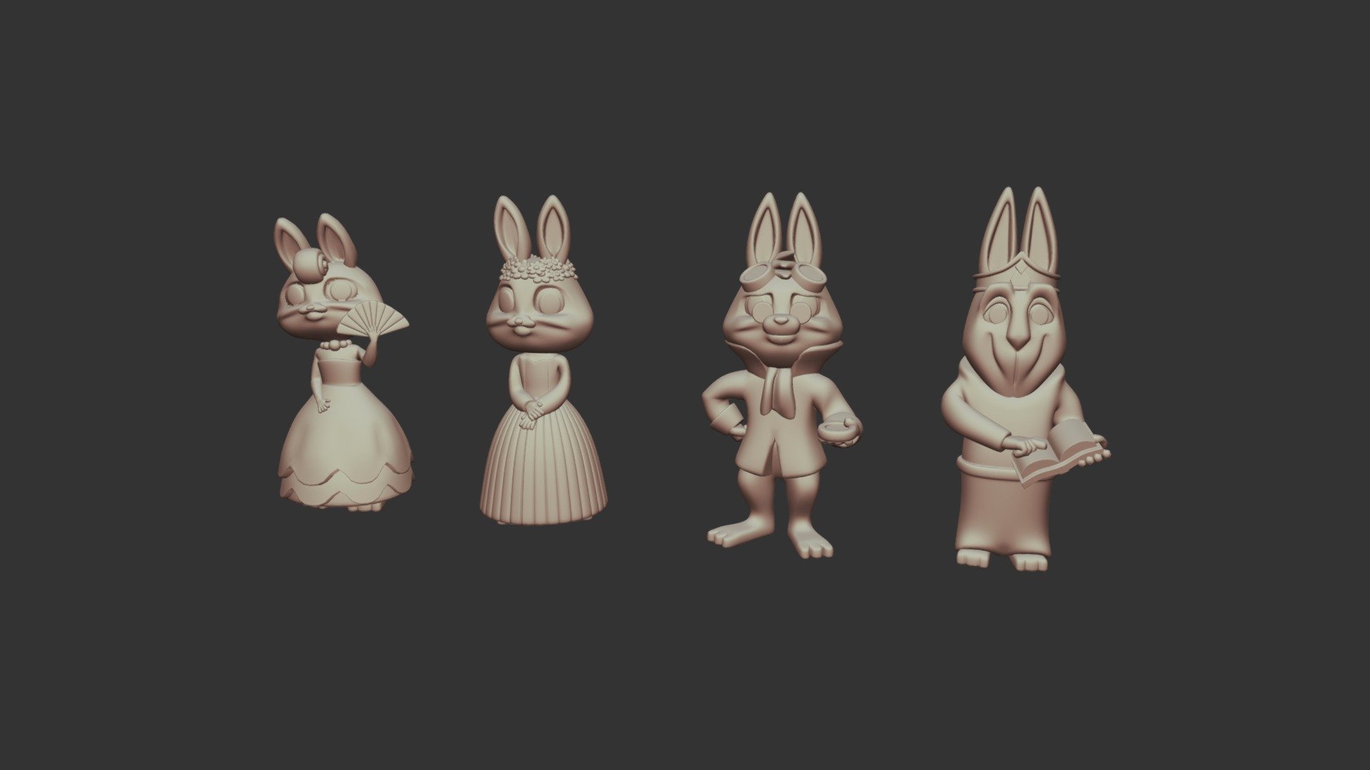 Bunniesv0 2 - 3D model by ThingCrafter (@plaagmug) [8826964] - Sketchfab