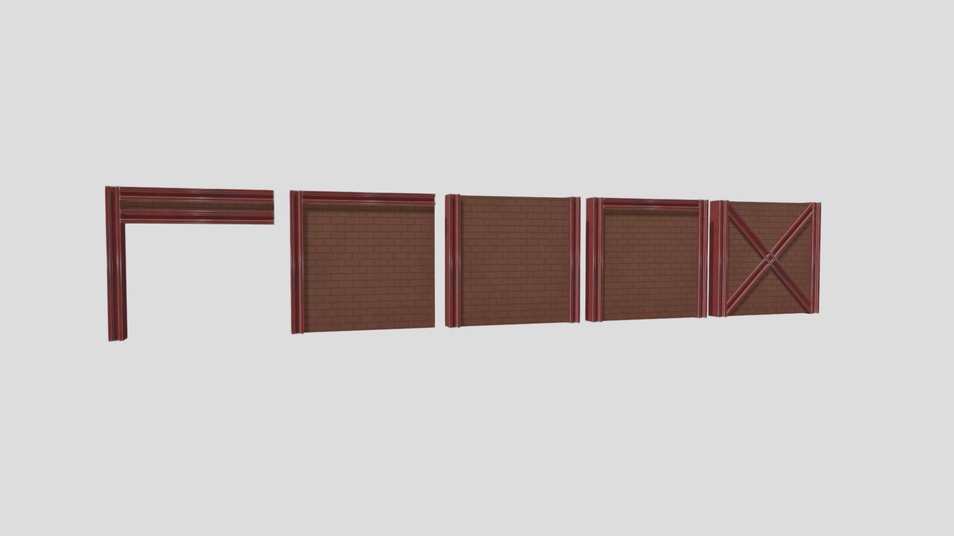Modular Industrial Wall Pack | Project Cyblade - 3D model by ...