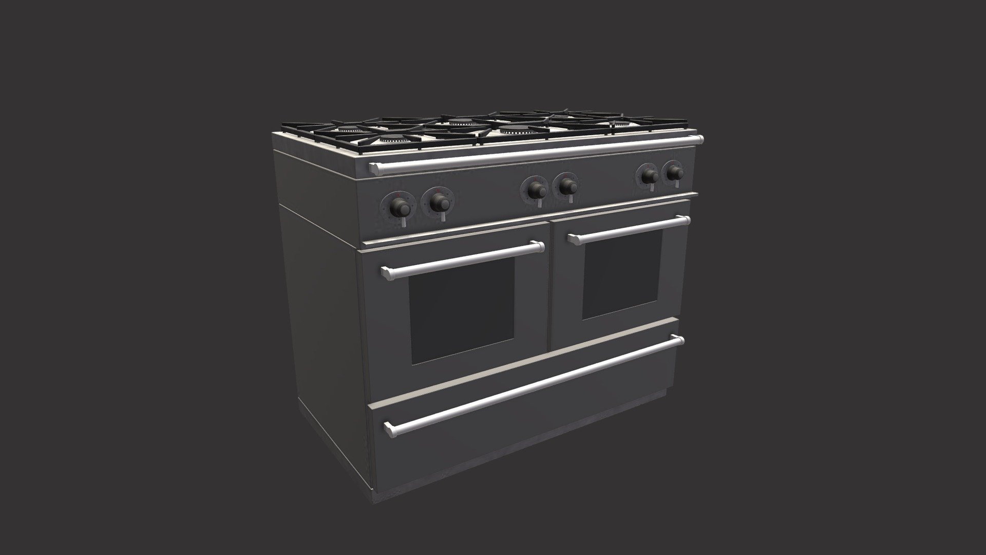 Gas Stove with Oven - Download Free 3D model by giahanphan [882dcdd ...