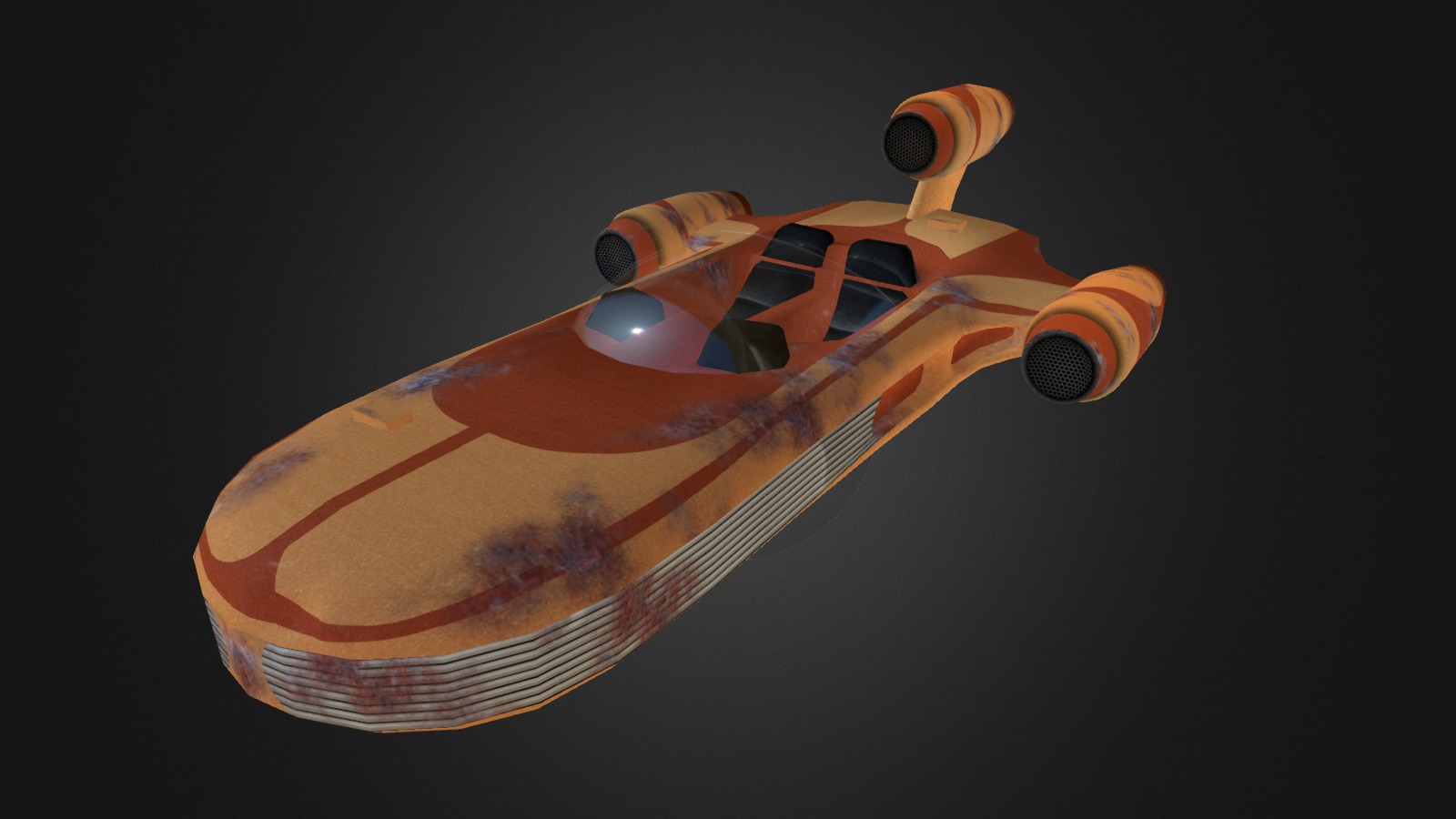 Landspeeder - 3D model by Alex Gimson (@alexgimson) [882f50a] - Sketchfab