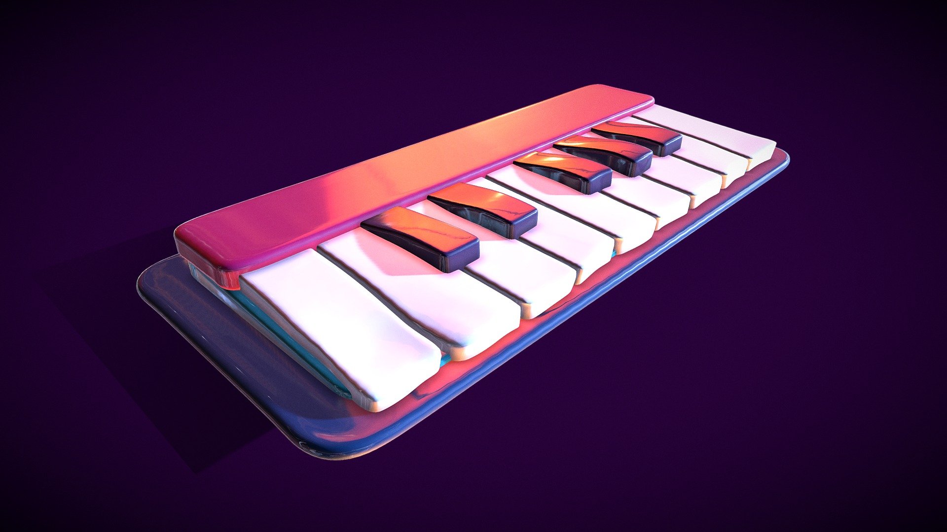Mini Keyboard Instrument - Buy Royalty Free 3D model by Gabriel Diego ...