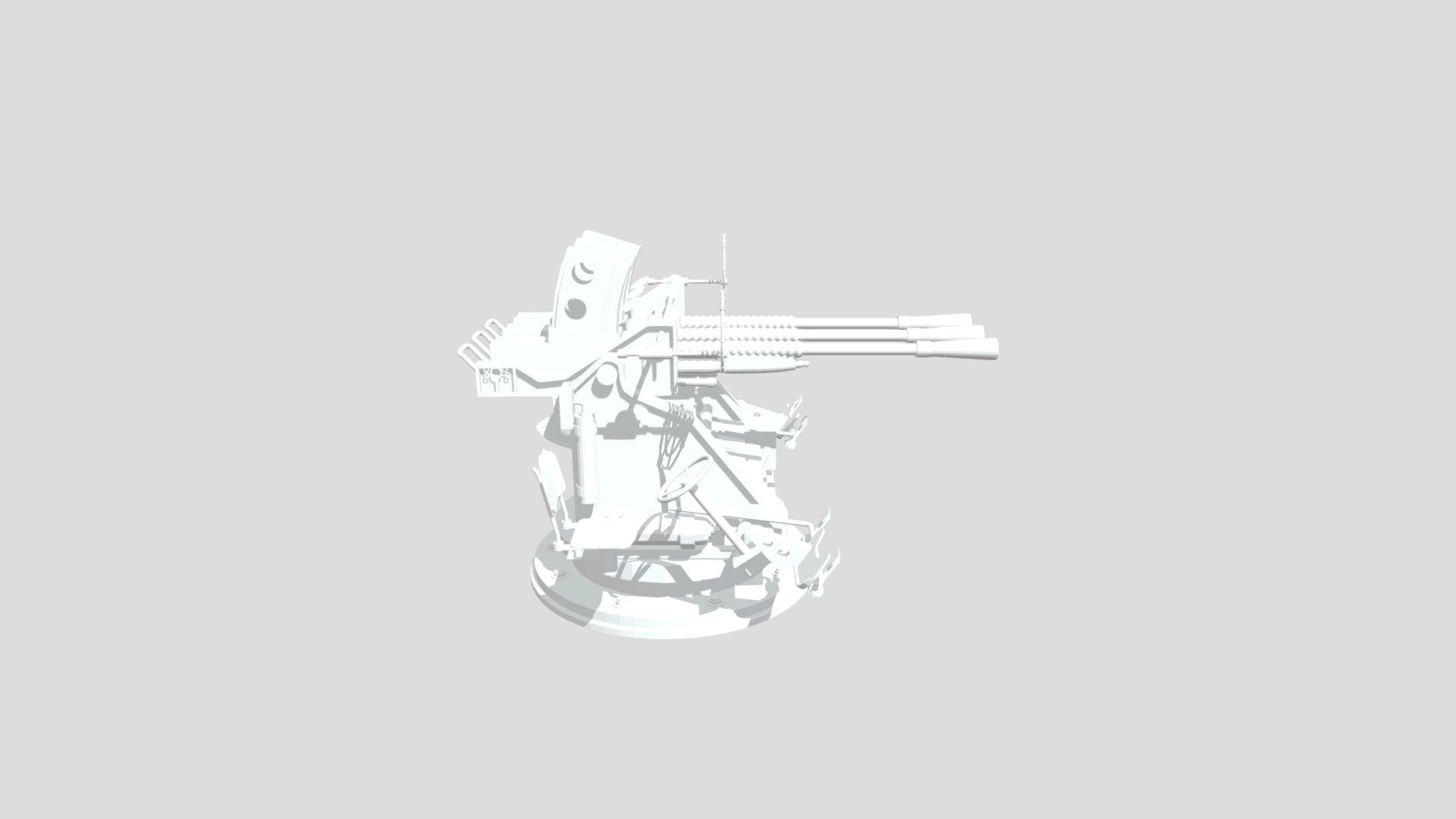 Triple Type96 25mm AA Gun - 3D model by Samet Soykal (@smtsykl ...