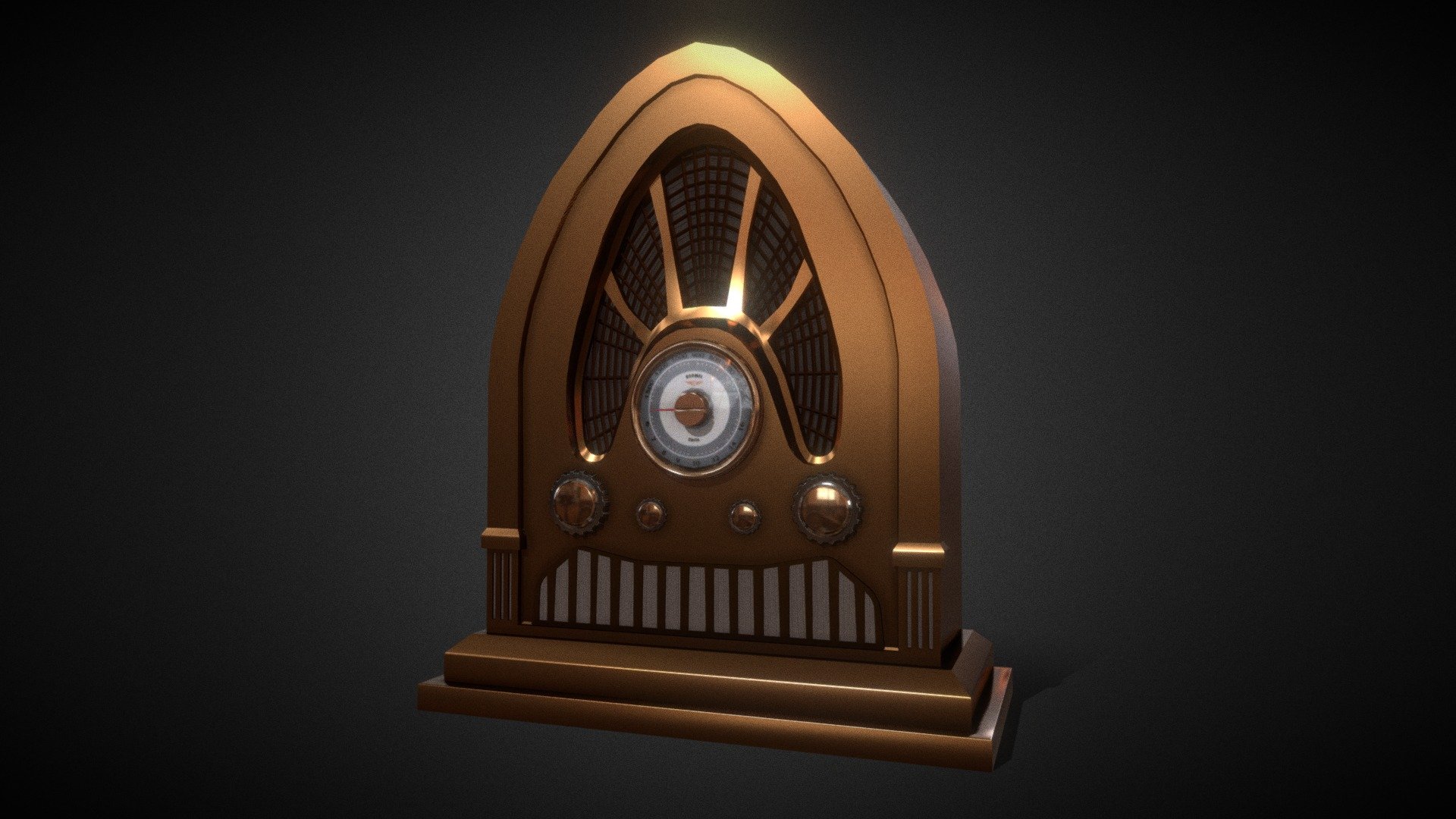 Old Radio Made in Blender (Includes .blend file) - Buy Royalty Free 3D ...