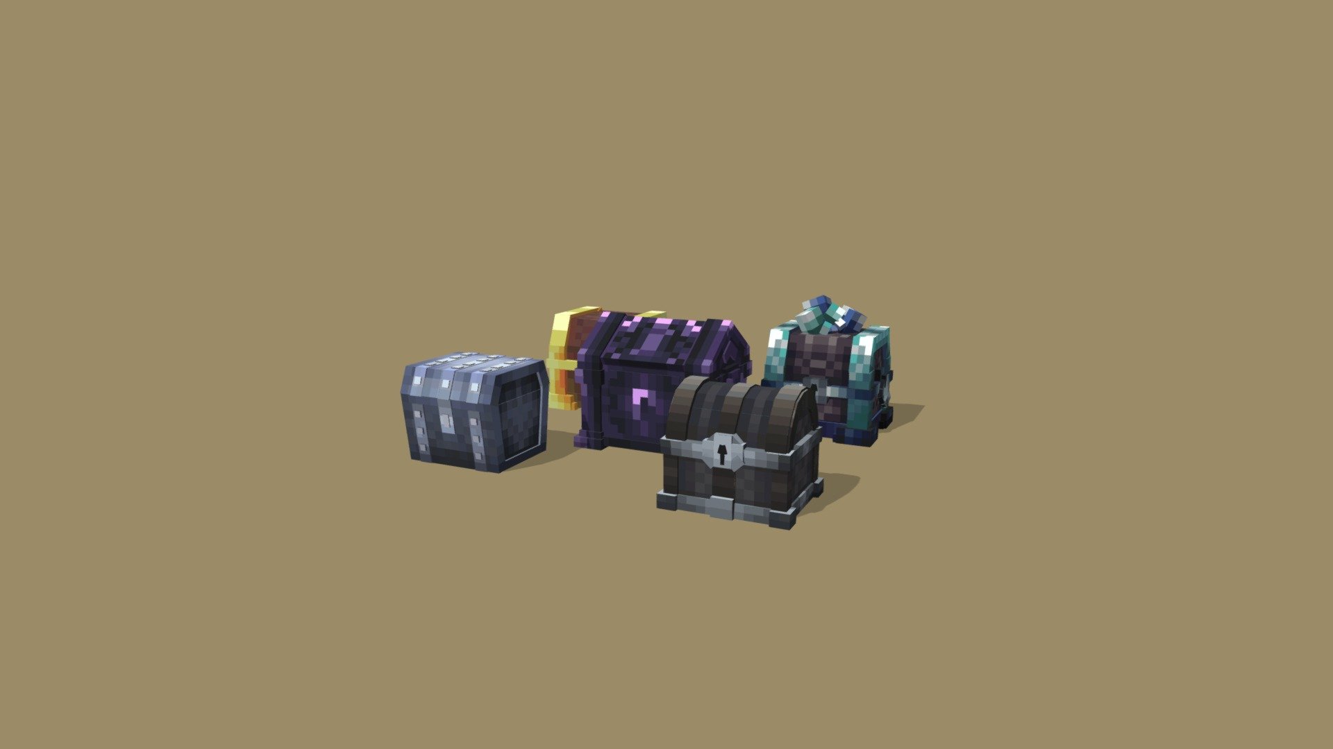 Chests set - 3D model by yxdzy [8831fcd] - Sketchfab