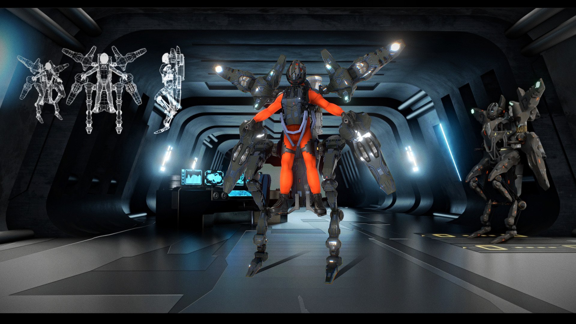 Robot MECH Jet Platform - 3D model by VertaScan [8833e7a] - Sketchfab