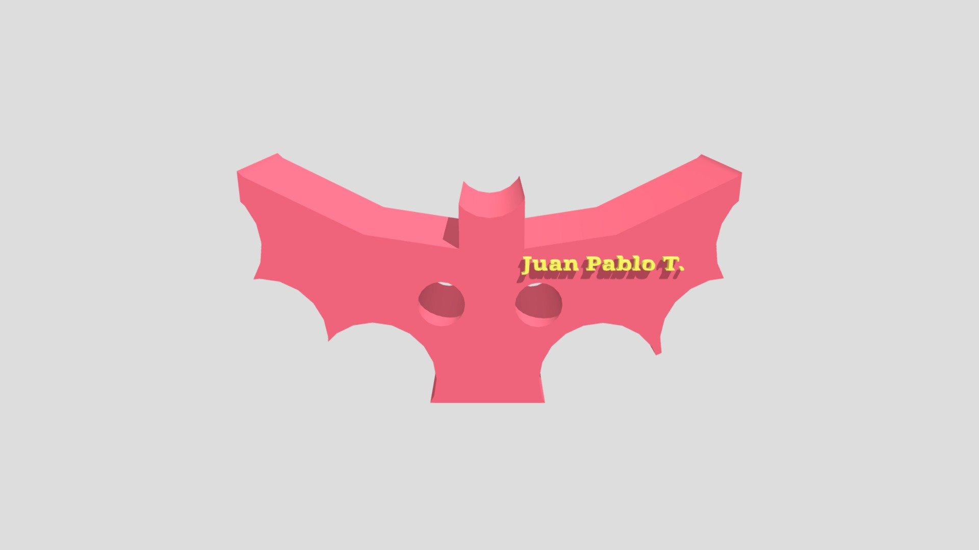 Bat Button - 3D model by 010088541 [88351cf] - Sketchfab