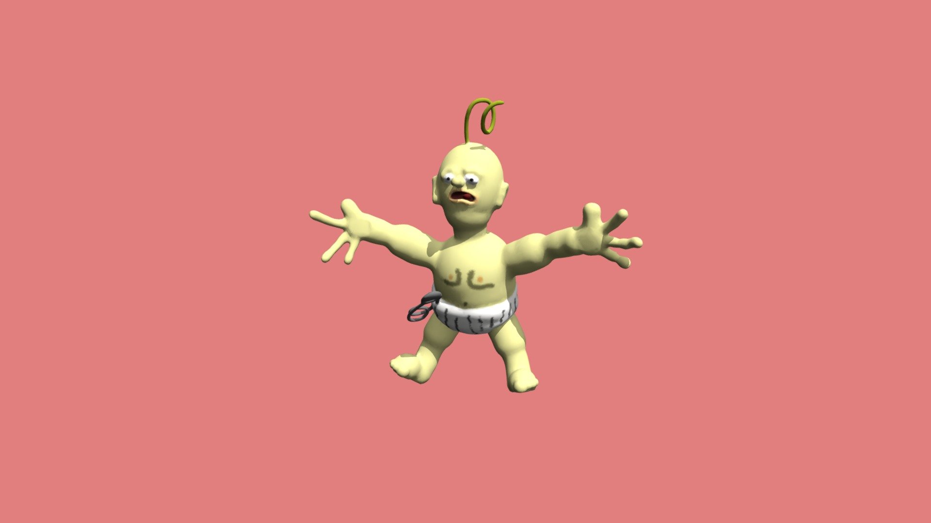 Bébé_pas_content - Download Free 3D model by JimmyHache [88363a7 ...