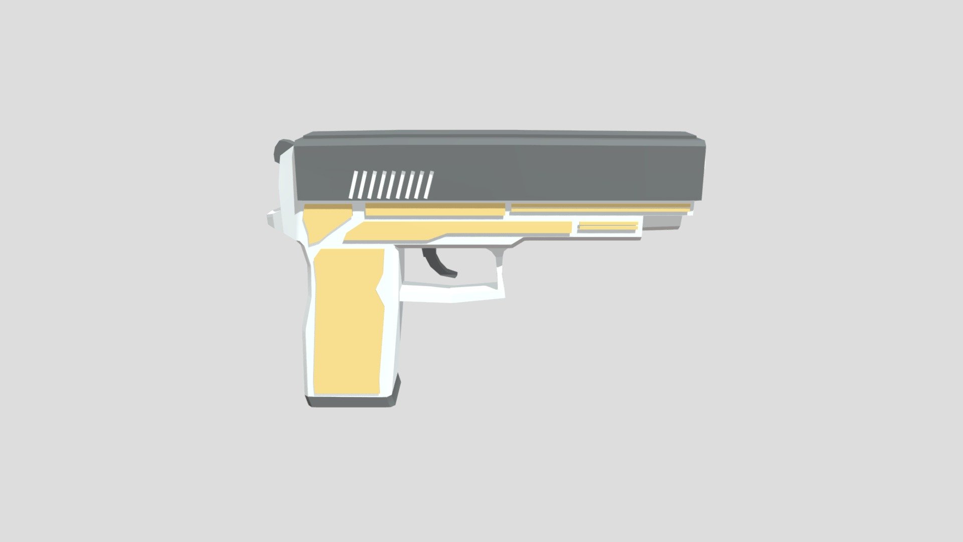 Low Poly Handgun - Download Free 3D model by Matt Turner (@Matty ...
