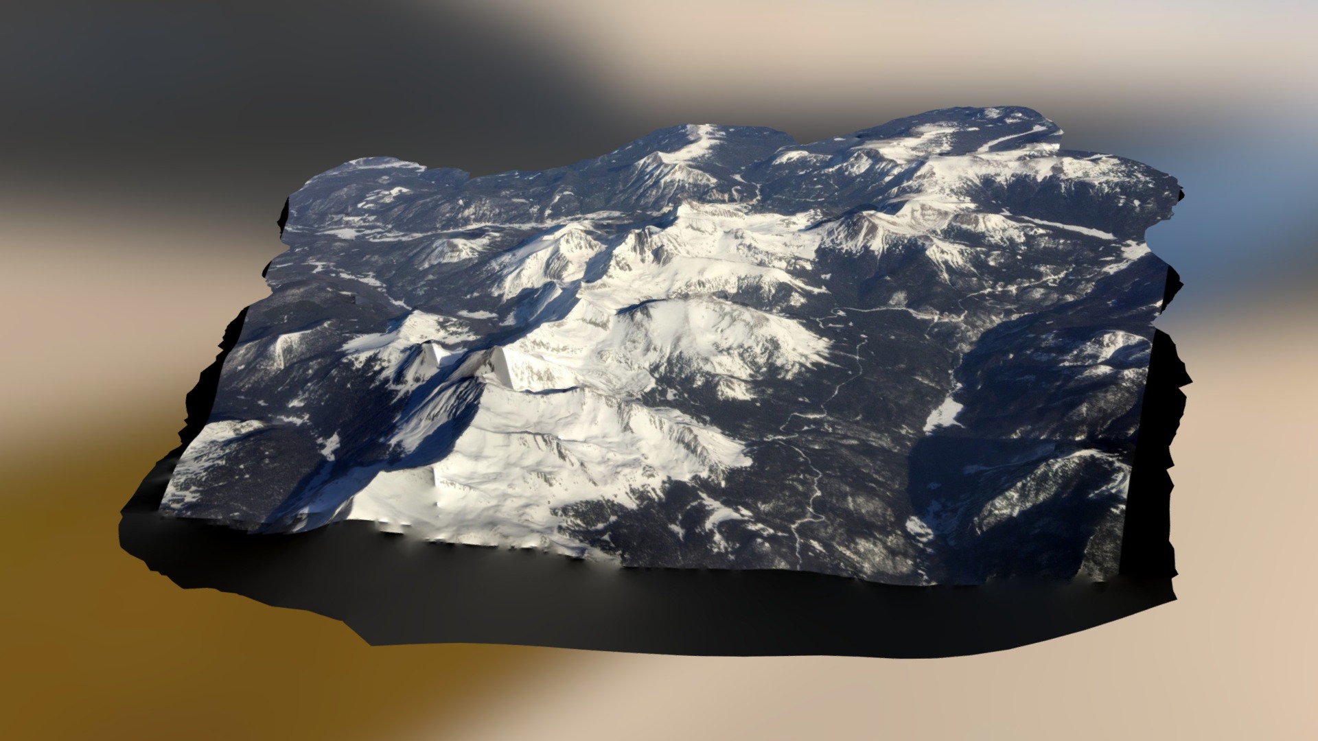 Rocky Mountains on way to Breckenridge - Download Free 3D model by ...