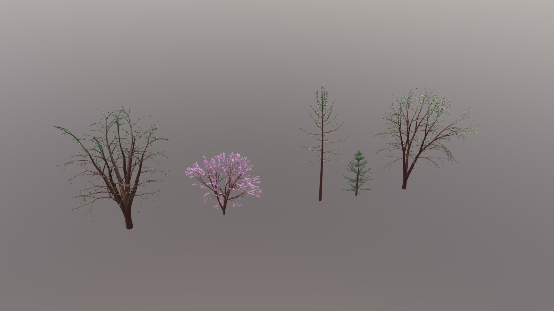Free Rigged Trees for Blender - Download Free 3D model by Angelmaker ...
