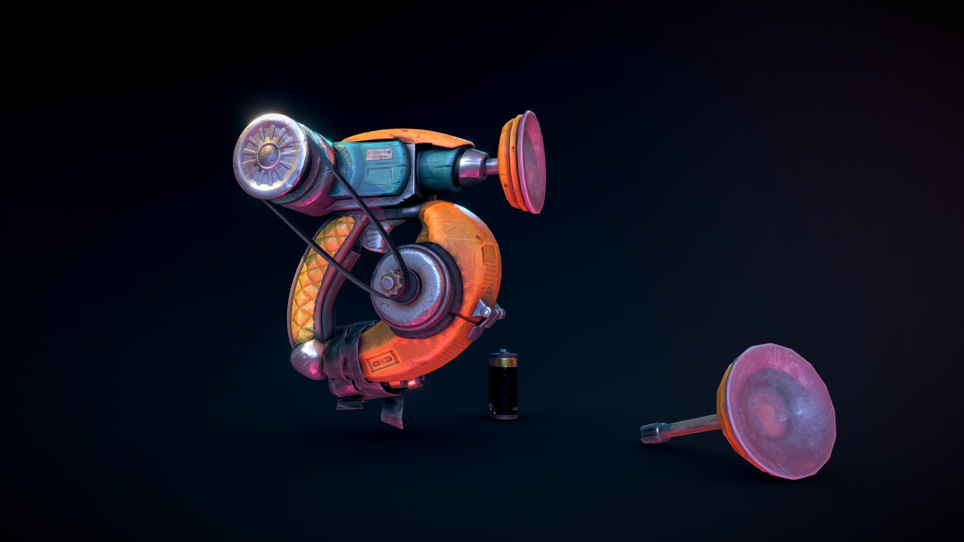 The AK-Octopus NUM-7487533 gun - Buy Royalty Free 3D model by Lucas ...