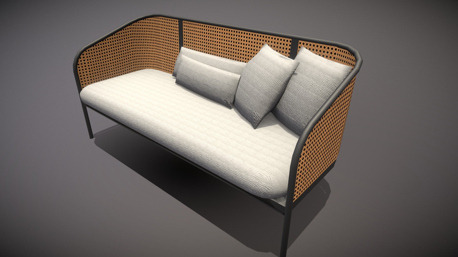 Lowpoly Realistic Bohemian Sofa 4 - 3D model by Underground Lab ...