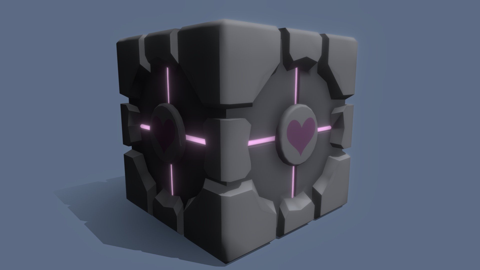 Companion Cube - 3D model by vicpirona [883ed19] - Sketchfab