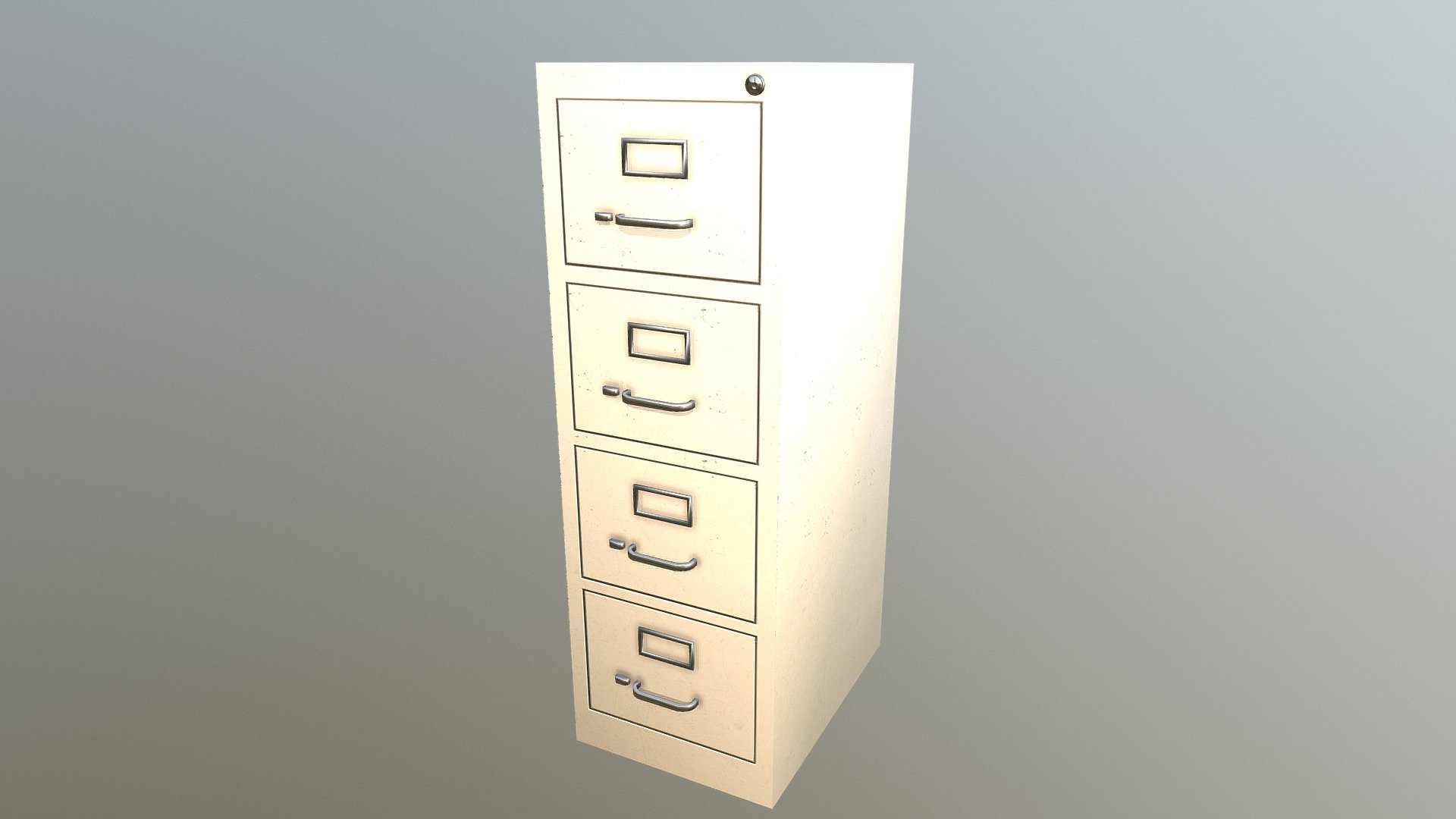 Filing Cabinet - Ivory White Variant - Buy Royalty Free 3D model by ...
