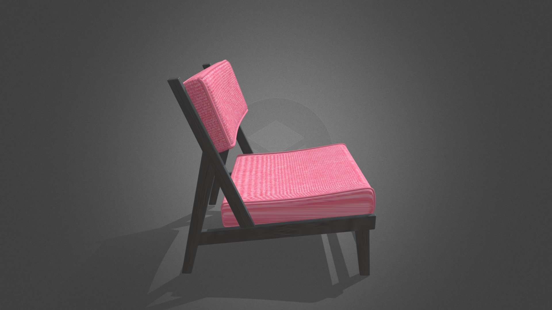 Pink Mid Century Chair For Sketchfab - 3D model by SamoraP [8841985 ...