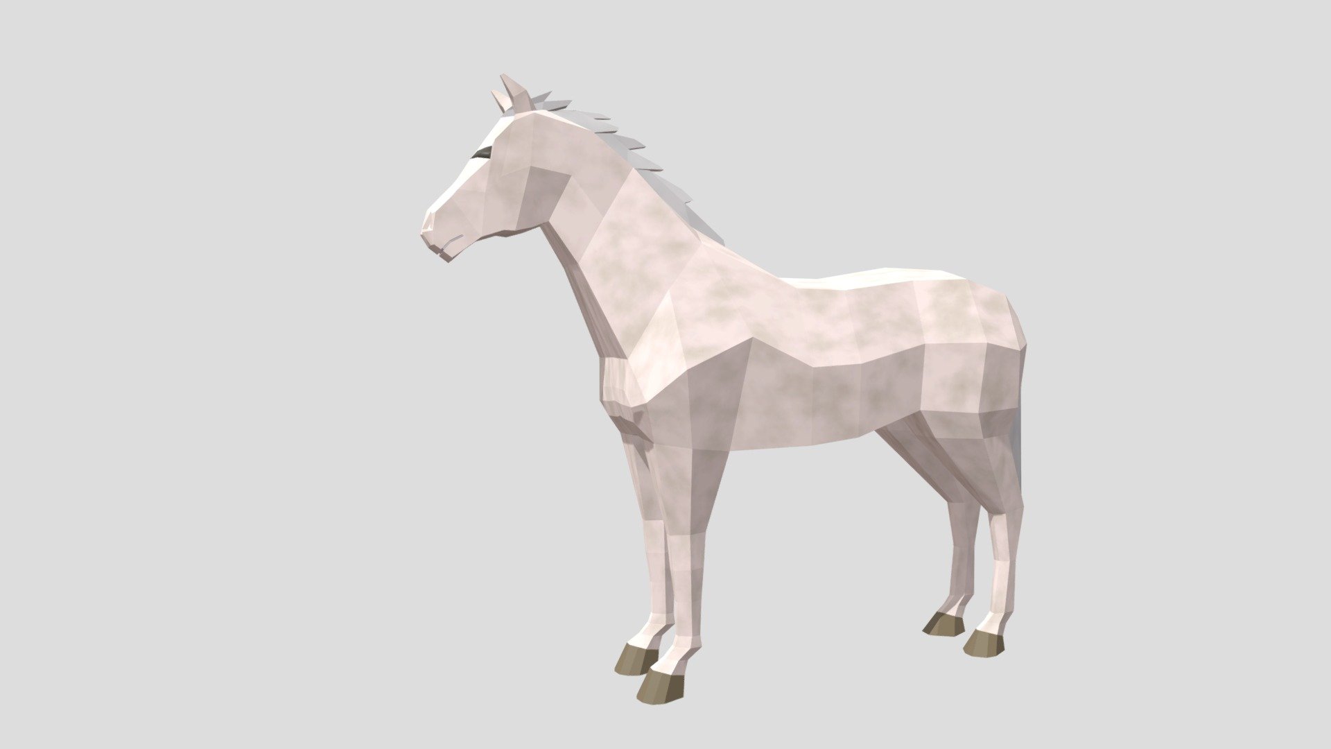 White horse Rigged - 3D model by justlovelyflowers [884399b] - Sketchfab