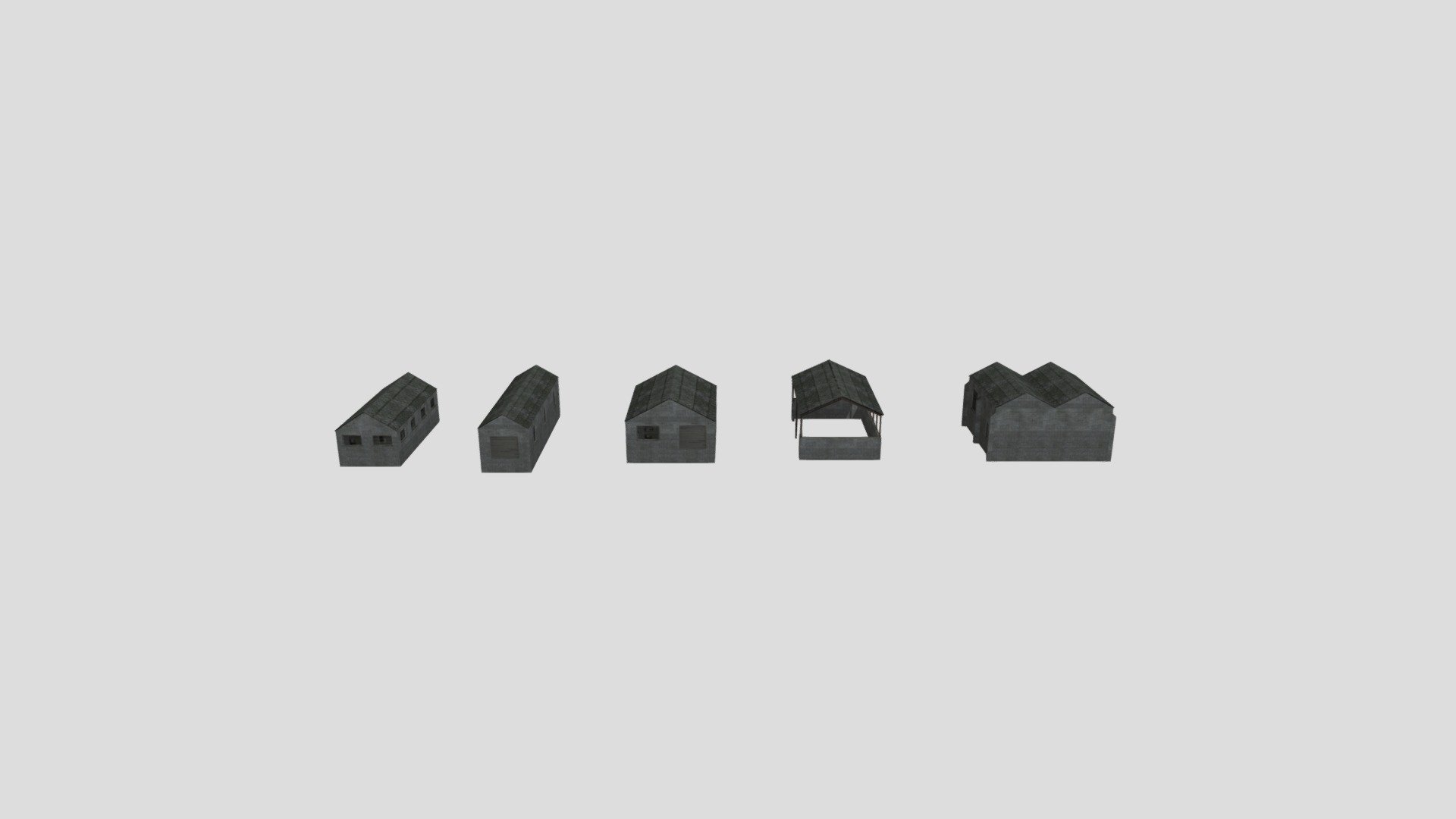 Factory Medium Buildings - Download Free 3D model by ElectricL ...