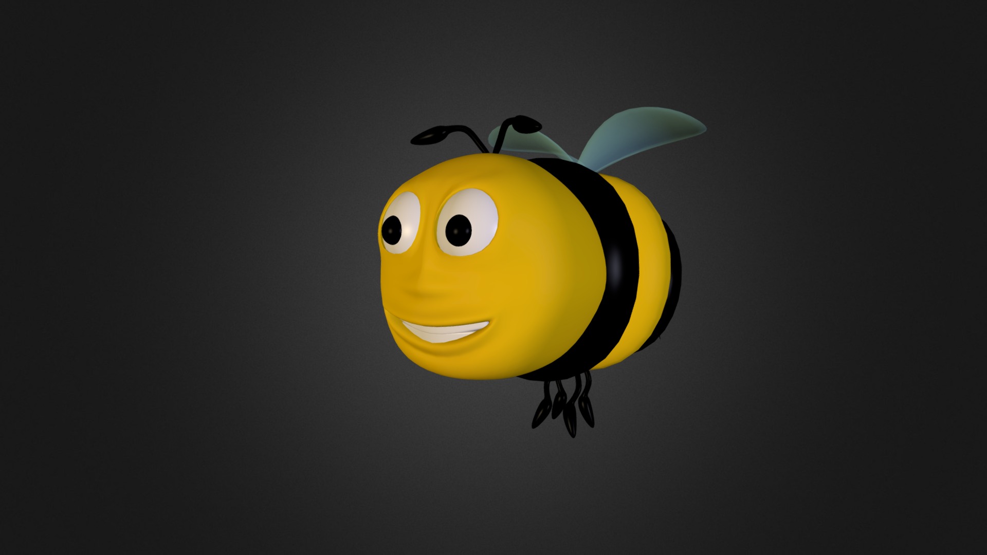 Bee cartoon character - 3D model by Tassos Kotsiras (@tassos) [8845723 ...