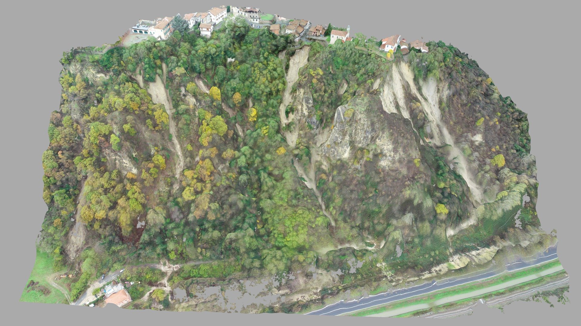 Rocca Grimalda Vista Complessiva 22/11/2019 - Download Free 3D model by ...