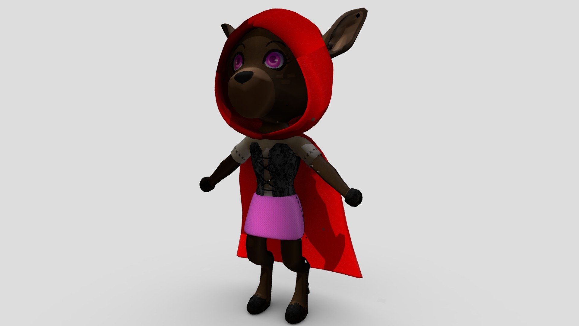 Little Red - 3D model by cinnabun [8848913] - Sketchfab