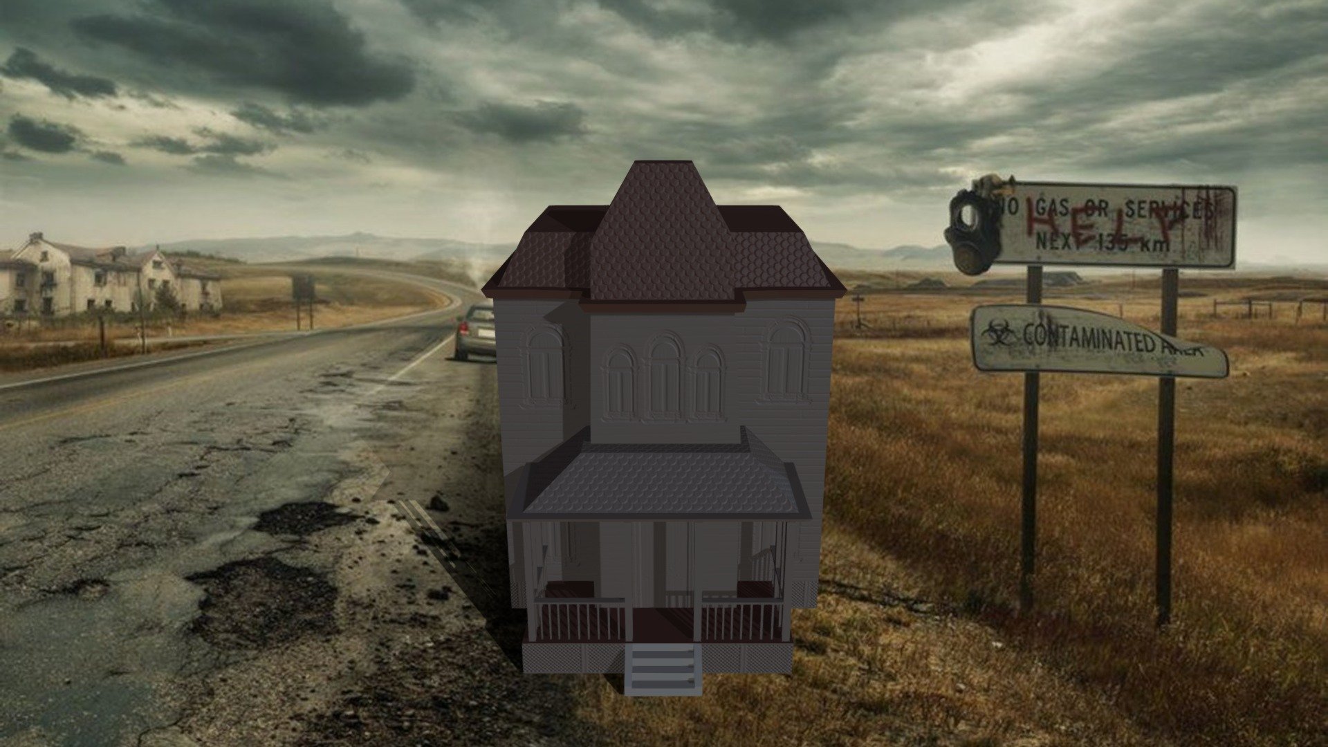 Psycho House - 3D model by PlattIntroTo3d [884cc8f] - Sketchfab