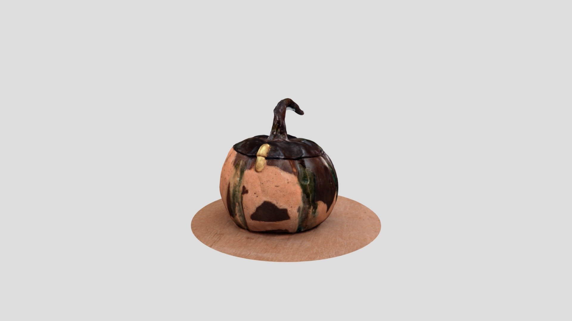 raku_pumpkin_3d - Download Free 3D model by ssmyung [884d595] - Sketchfab