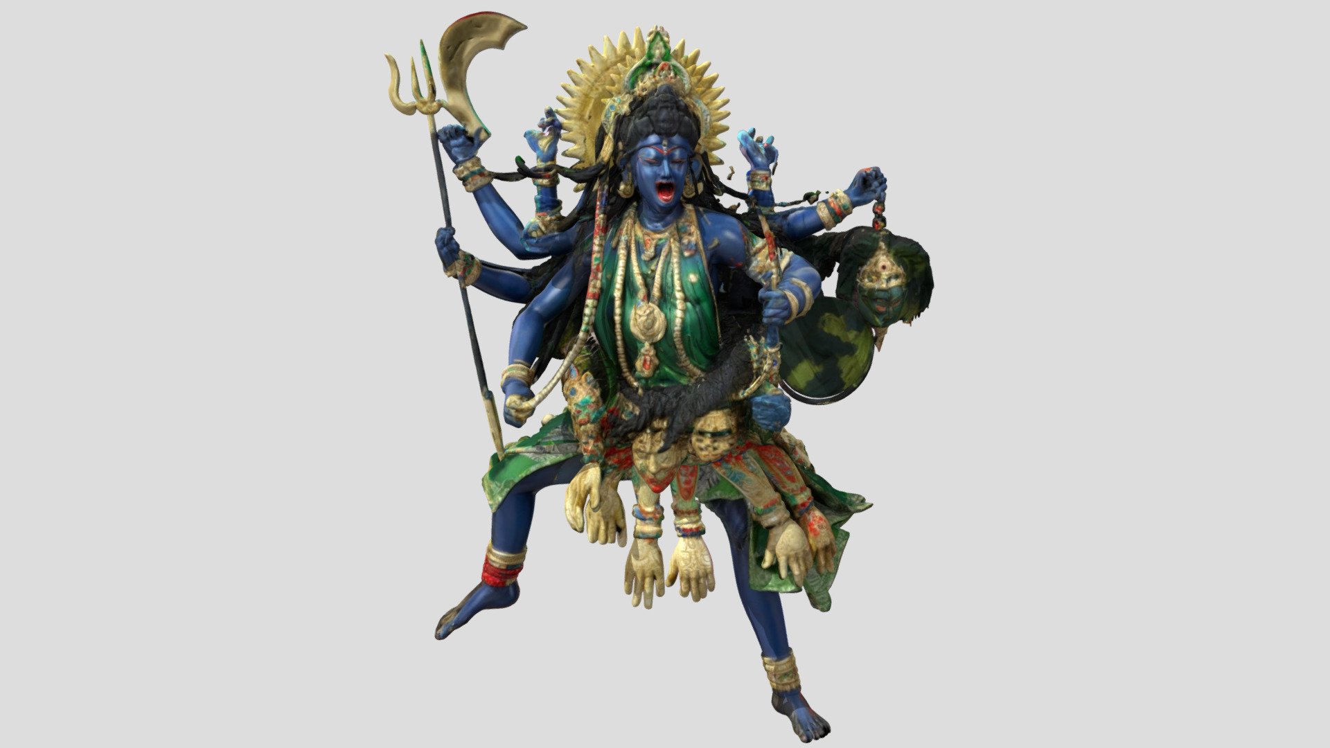 Kali - Hindu goddess - Download Free 3D model by Brian Trepanier (@CMBC) [884e666] - Sketchfab