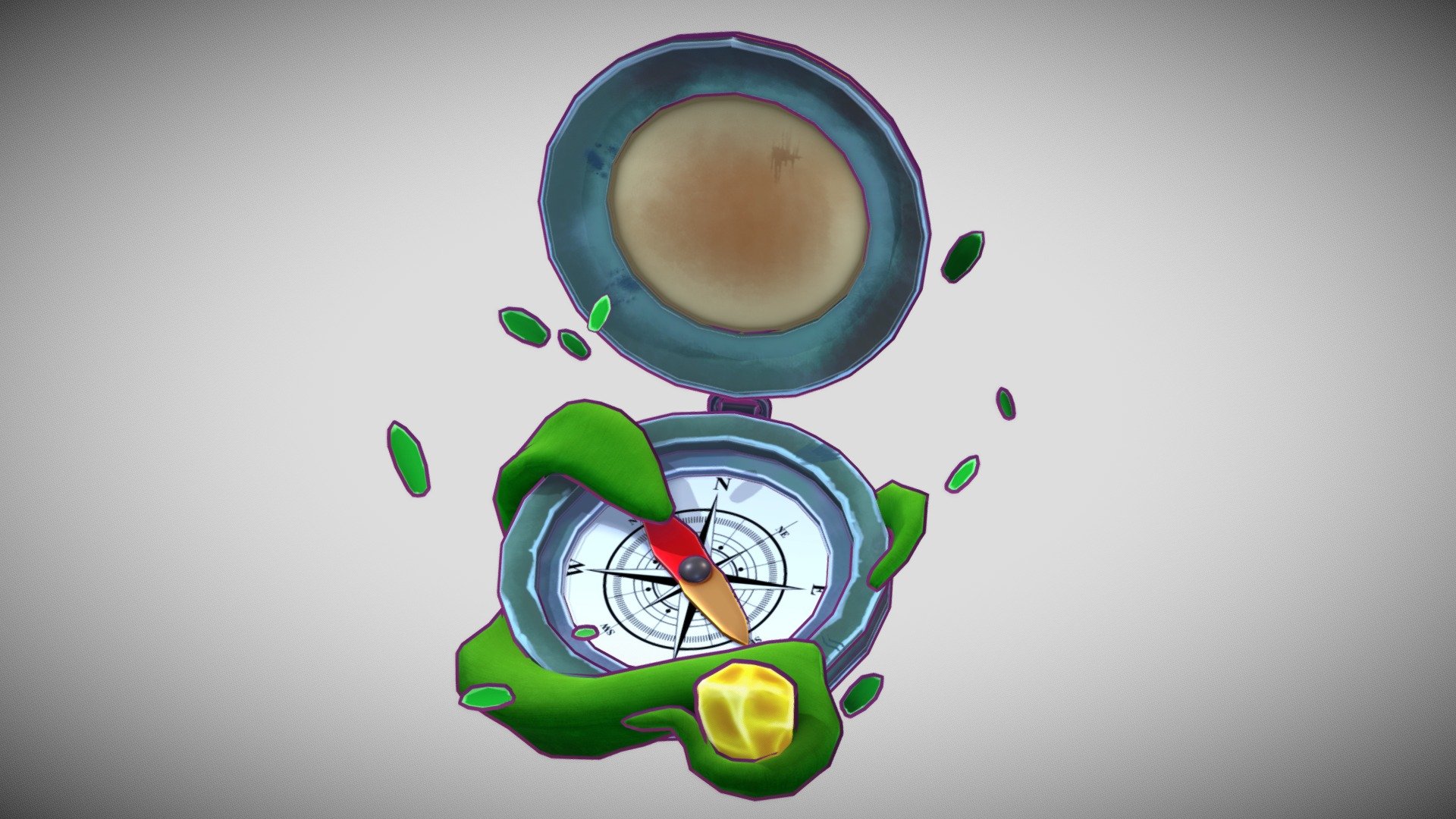 Snake Ormented Compass - 3D model by KozyChainza [884eedc] - Sketchfab