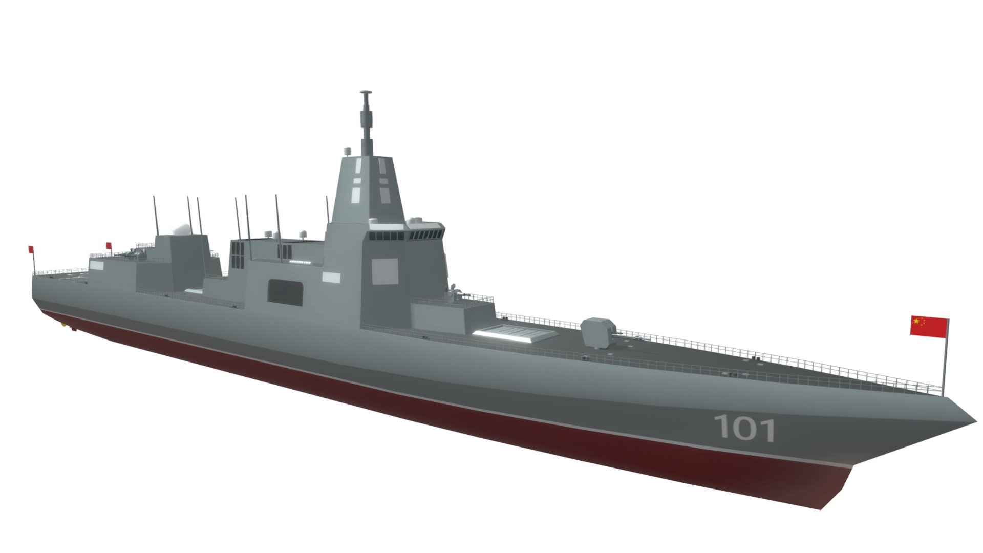CN TYPE 055 Nanchang v3.0 - Download Free 3D model by FeriseCAT ...