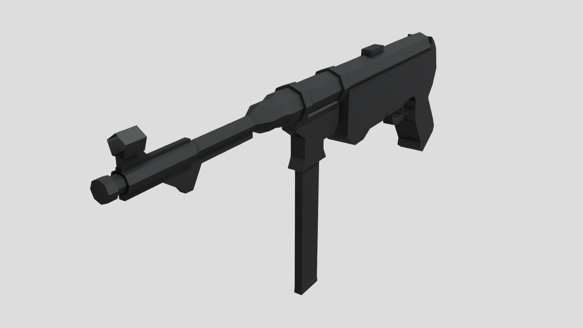 MP 40 - Low Poly - Download Free 3D model by Wersaus33 [8851c31 ...