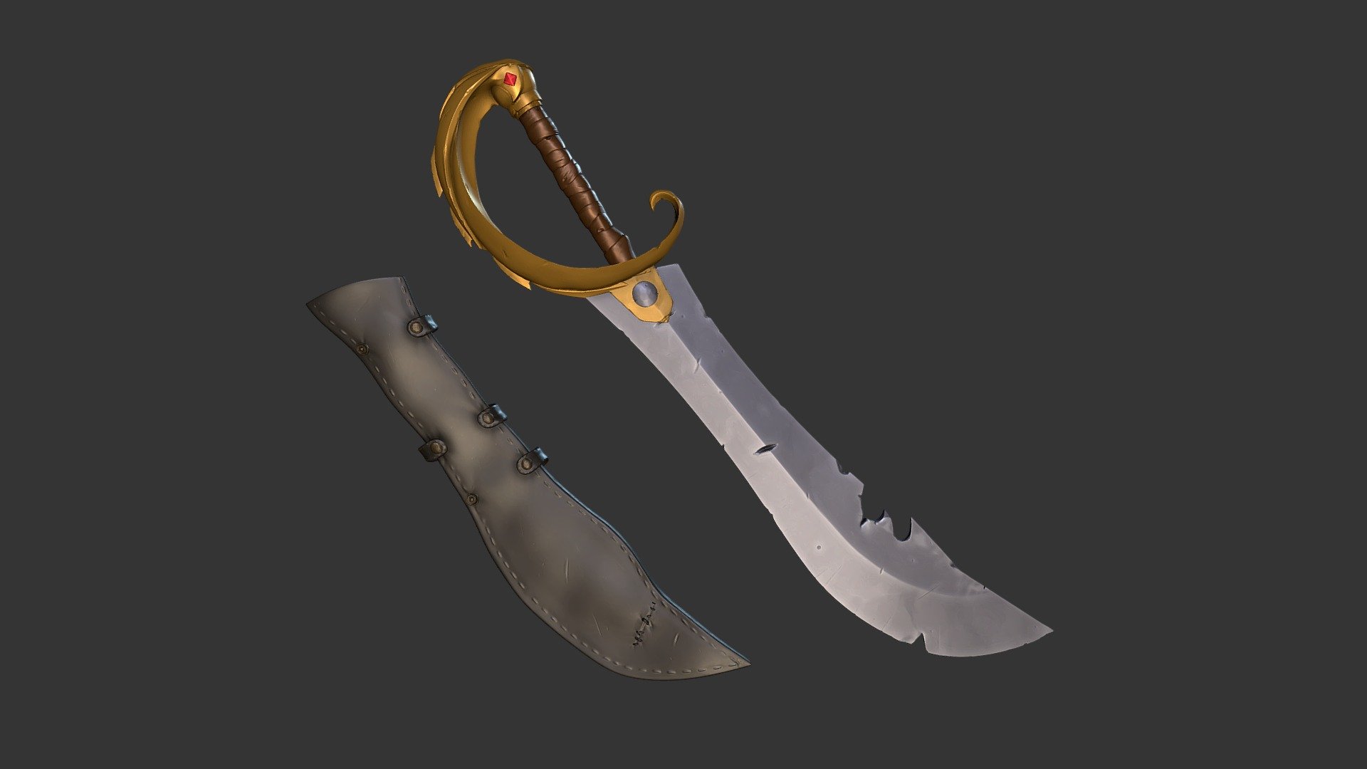 Asset Sword Sheath - Download Free 3D model by arnaud_hanssens [8855726 ...