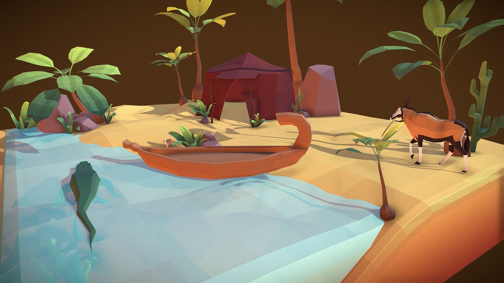 Oase - Download Free 3D model by Sophie0070 [8858f20] - Sketchfab